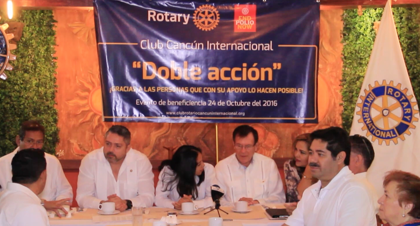 Club Rotario Cancún Internacional trabaja una “Doble Acción”